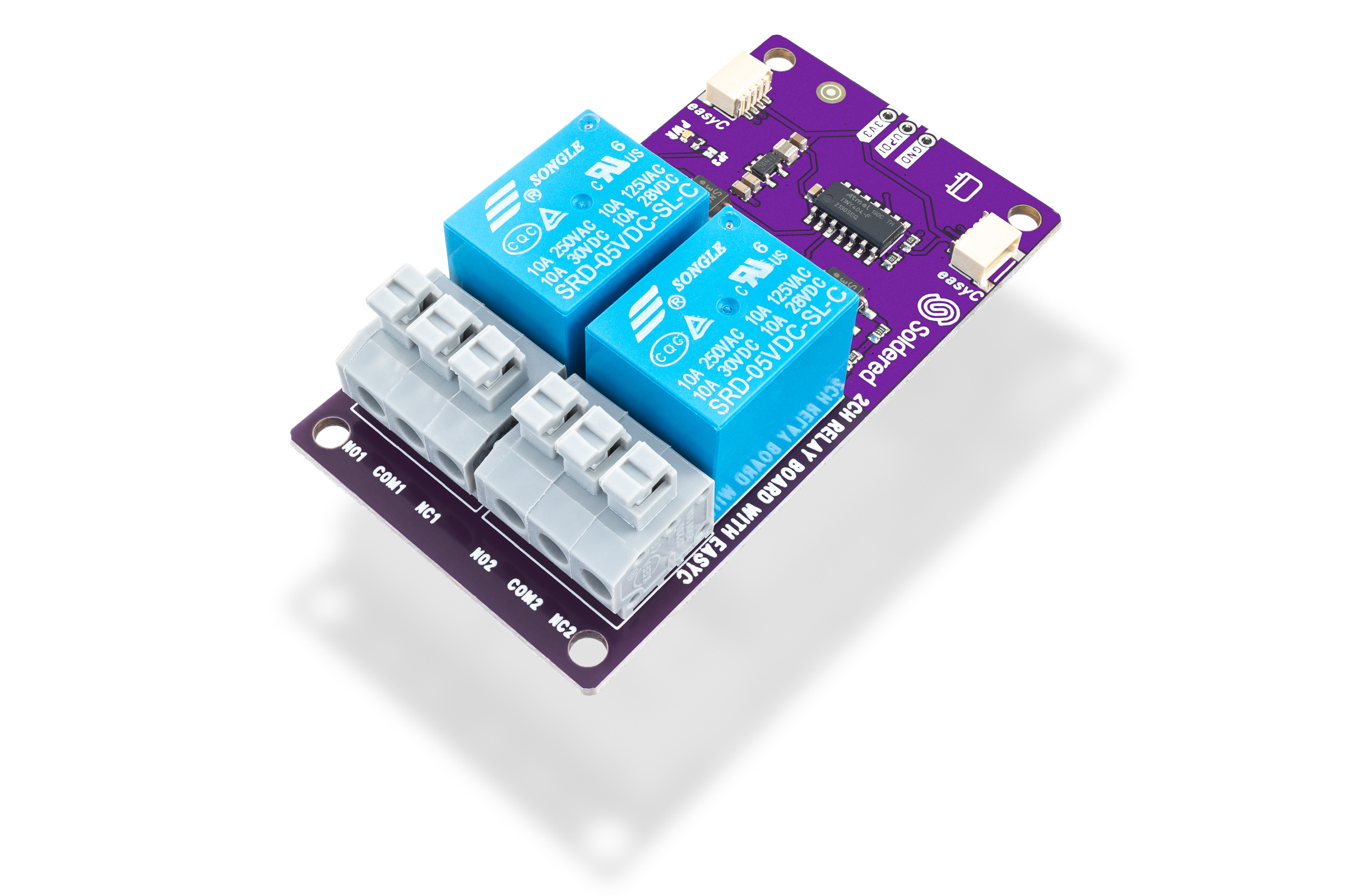 2-channel relay board with easyC